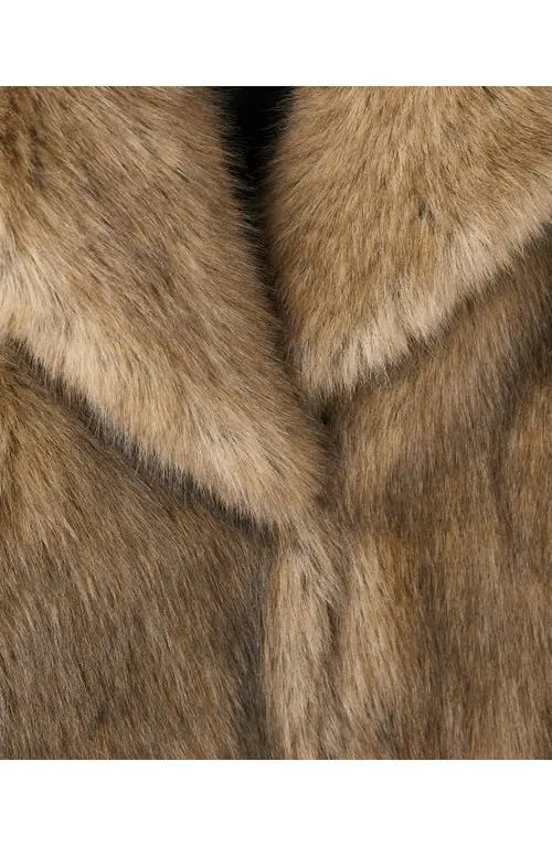 Mango Faux Fur Coat