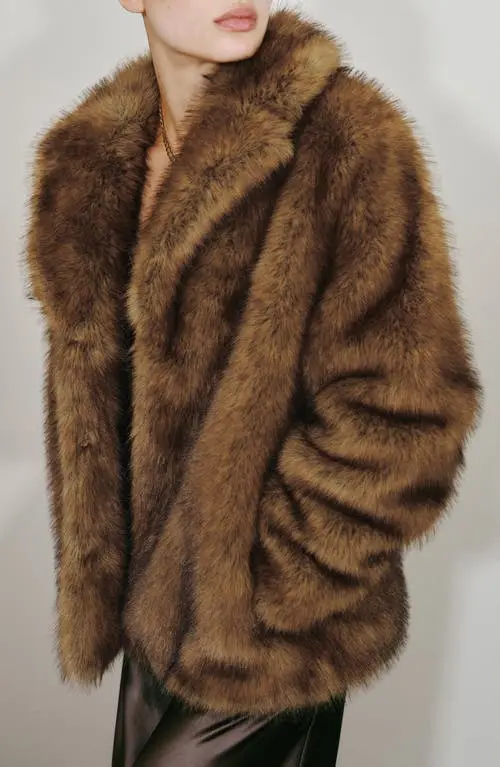 Mango Faux Fur Coat