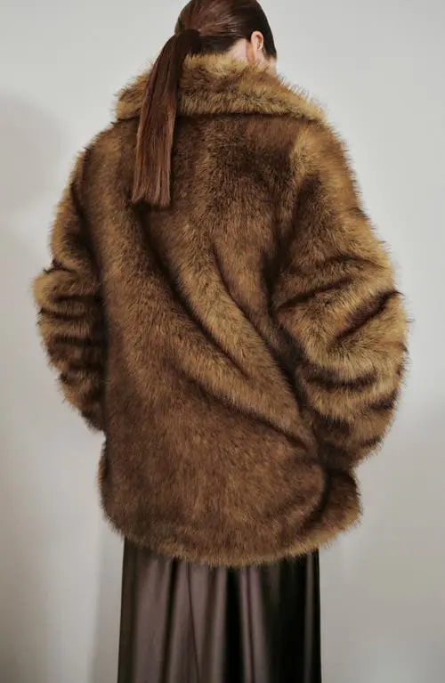 Mango Faux Fur Coat