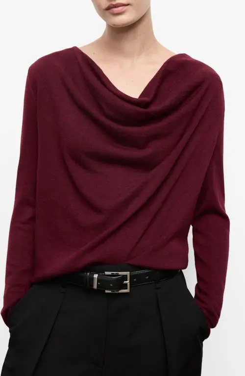 Mango Cowl Neck Long Sleeve Sweater