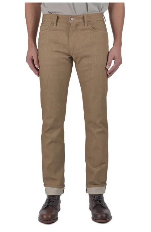 HIROSHI KATO The Pen Slim Fit Stretch Selvedge Jeans - Copper Raw