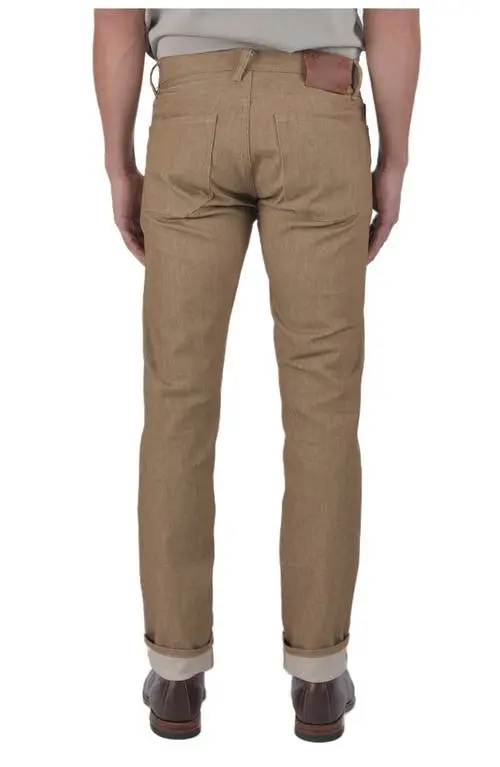 HIROSHI KATO The Pen Slim Fit Stretch Selvedge Jeans - Copper Raw