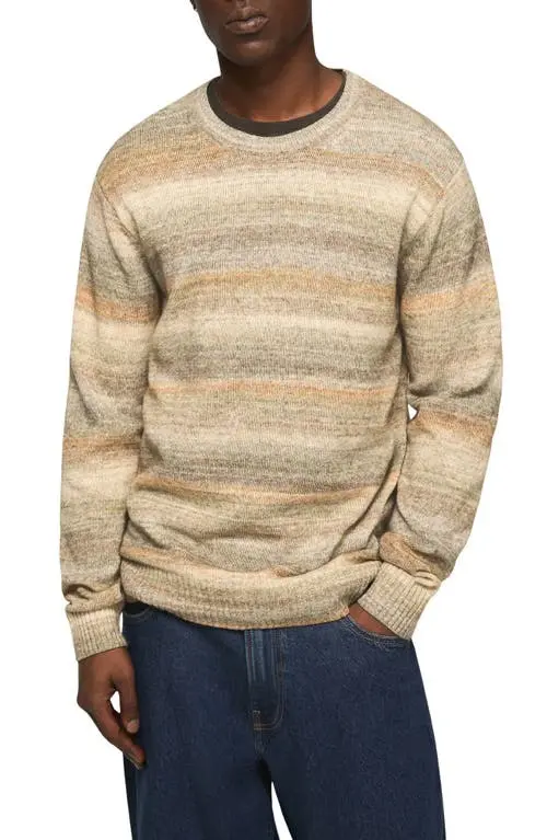Lucky Brand Space Dye Cotton Blend Crewneck Sweater