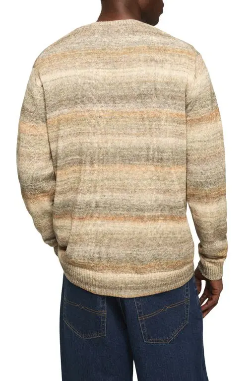 Lucky Brand Space Dye Cotton Blend Crewneck Sweater