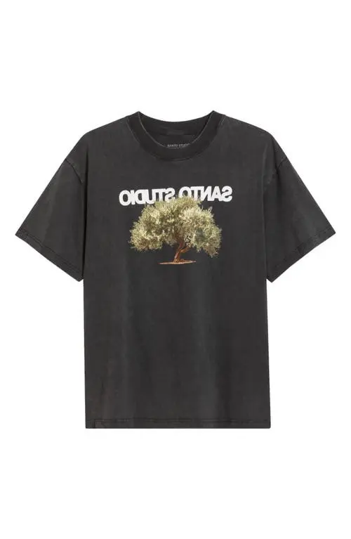 SANTO STUDIO Olive Tree Graphic T-shirt