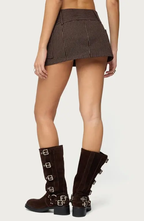 EDIKTED Pinstripe Miniskirt