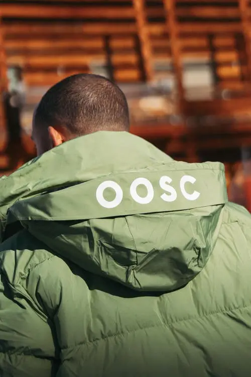 OOSC Oversized Recycled Puffer Jacket - Khaki