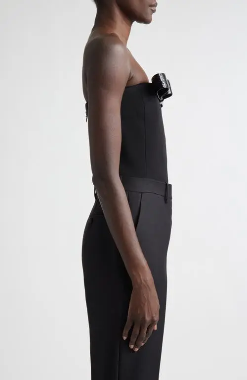 TOM FORD Wool Grain De Poudre Strapless Top