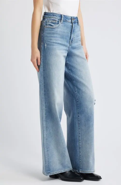 HIDDEN JEANS Ripped High-waist Wide-leg Jeans