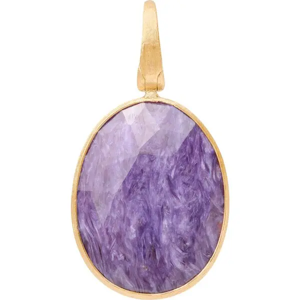 Marco Bicego Lunaria Charoite Pendant - Gold