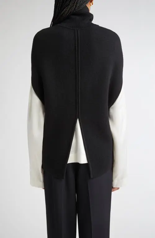 TOTEME Wool Double Knit Vest - Black