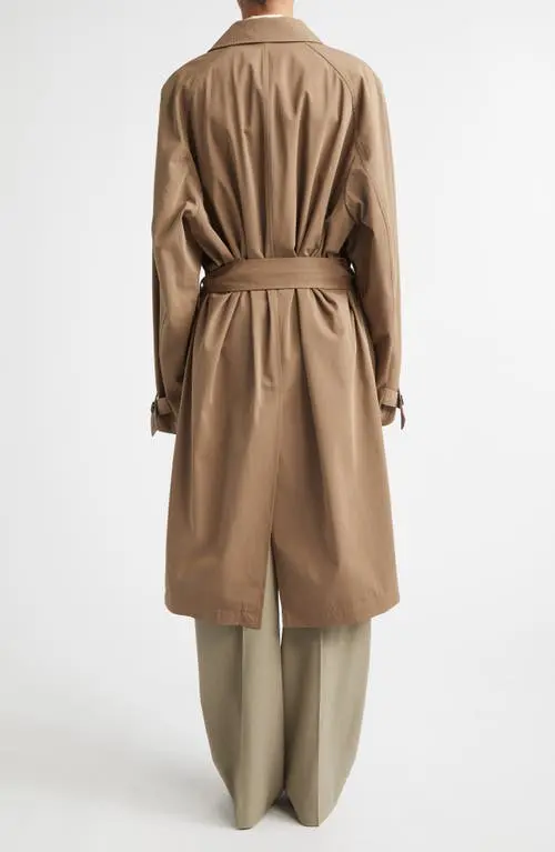 TOTEME Lightweight Single-breasted Trench Coat - Hazel