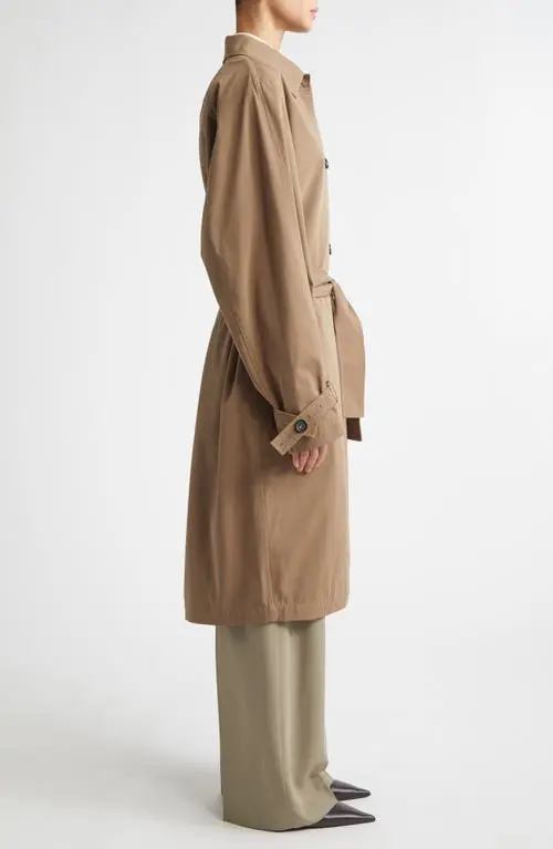 TOTEME Lightweight Single-breasted Trench Coat - Hazel