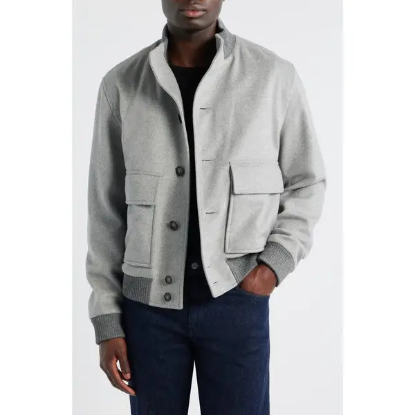 BOSS Wool & Cashmere Melton Jacket