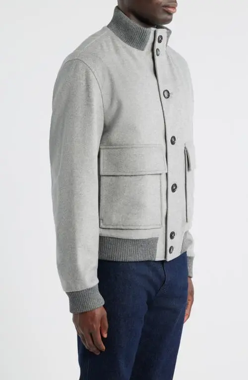 BOSS Wool & Cashmere Melton Jacket