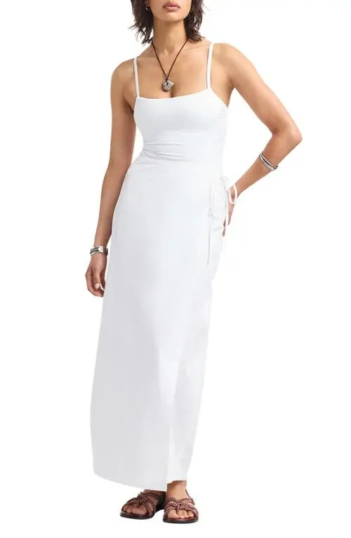 Vitamin A® Organic Linen Wrap Skirt - White