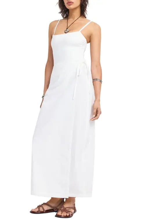 Vitamin A® Organic Linen Wrap Skirt - White