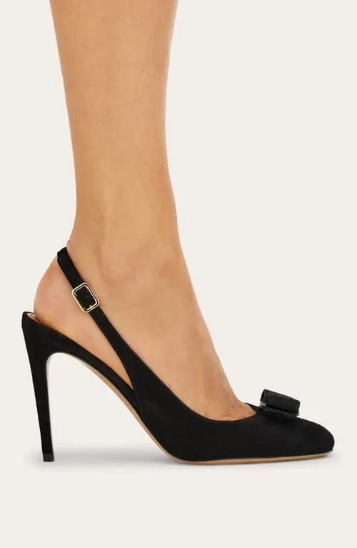 FERRAGAMO Vara Bow Slingback Stiletto Pumps