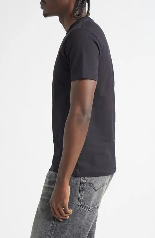 Versace Logo Cotton Jersey T-shirt - Black