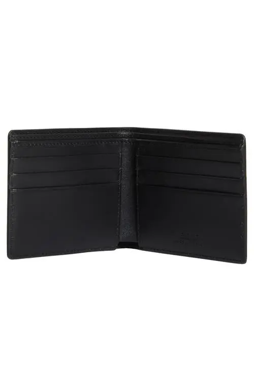 Versace V-emblem Leather Bifold Wallet
