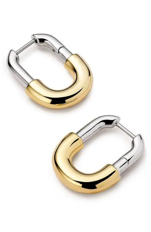 ANA LUISA Brynley Two Tone Hoop Earrings