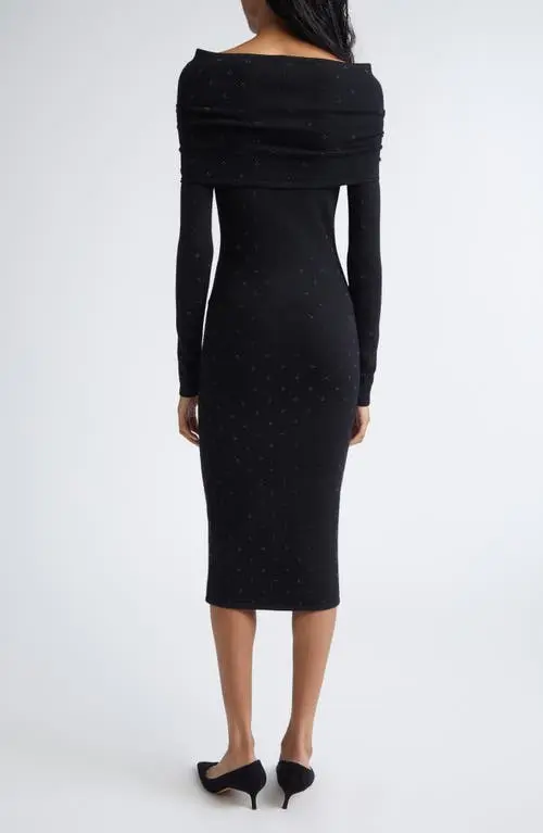 Max Mara Madatti Crystal Embellished Sweater Dress