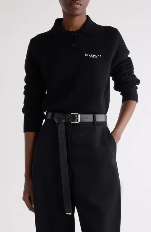 Givenchy Long-sleeve Wool And Cashmere Polo