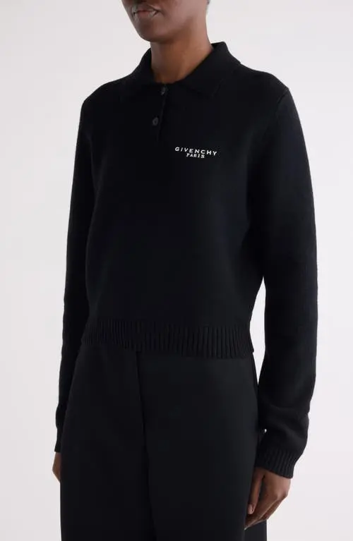 Givenchy Long-sleeve Wool And Cashmere Polo