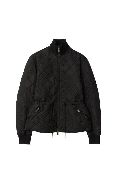 Burberry Micro Check-stitch Nylon Wakerley Jacket