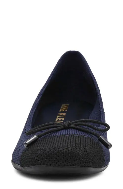Anne Klein Wesson Wedge Pump - Navy/black