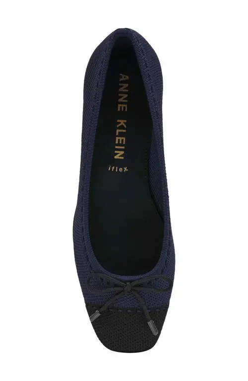 Anne Klein Wesson Wedge Pump - Navy/black