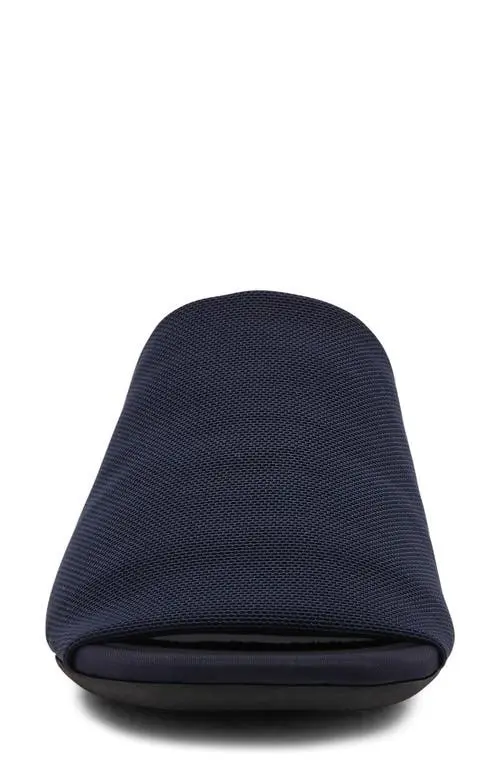 Anne Klein Wedge Slide Sandal - Navy Stretch