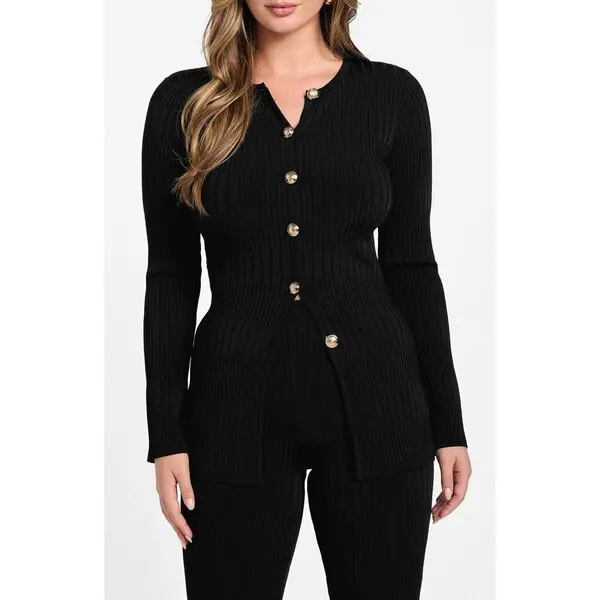 MARCIANO Janet Ribbed Cardigan