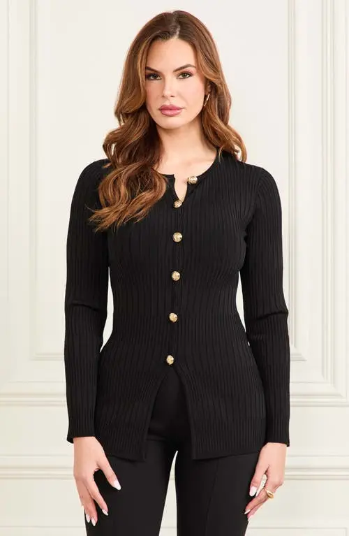 MARCIANO Janet Ribbed Cardigan