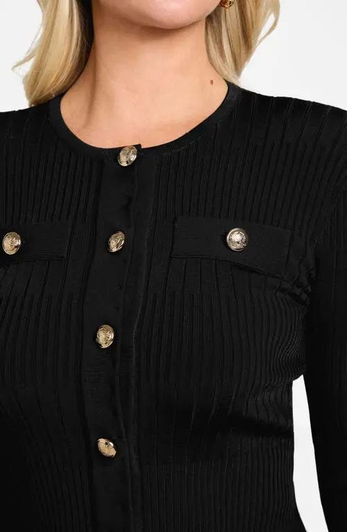 MARCIANO Janet Ribbed Cardigan