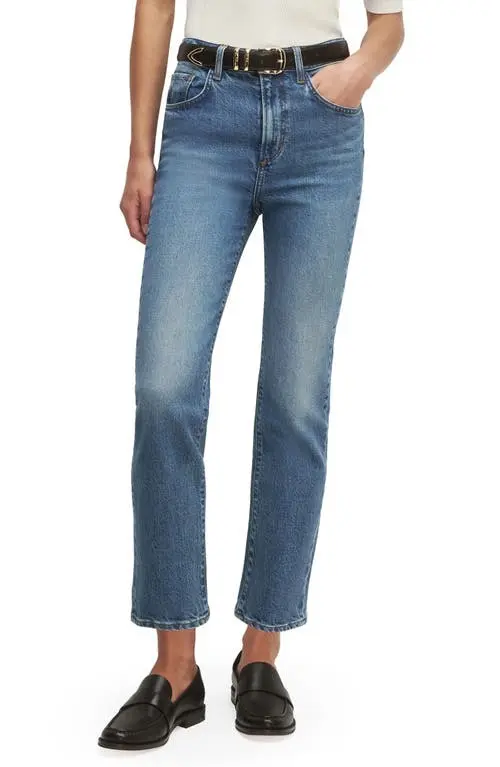 FAVORITE DAUGHTER The Valentina Super High Waist Ankle Straight Leg Jeans - Alton