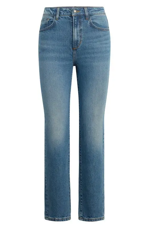 FAVORITE DAUGHTER The Valentina Super High Waist Ankle Straight Leg Jeans - Alton