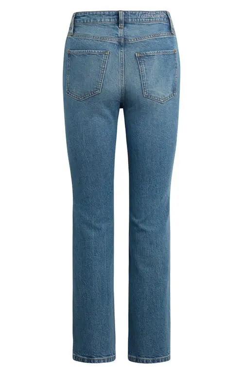 FAVORITE DAUGHTER The Valentina Super High Waist Ankle Straight Leg Jeans - Alton