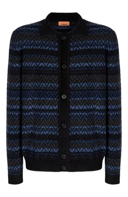 Missoni Striped Zigzag Pattern Cardigan