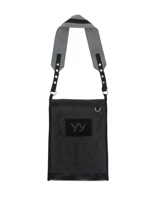 OPEN YY Mesh Cross Body Bag - Black