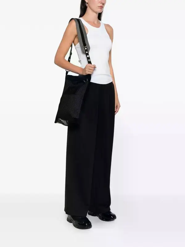 OPEN YY Mesh Cross Body Bag - Black