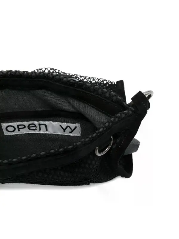 OPEN YY Mesh Cross Body Bag - Black