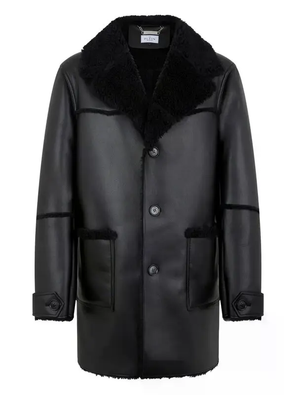Philipp Plein Faux-shearling Trim Jacket