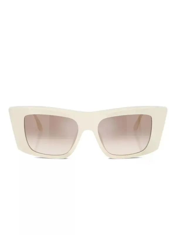 Dolce & Gabbana Logo-detail Square-frame Sunglasses - Neutrals