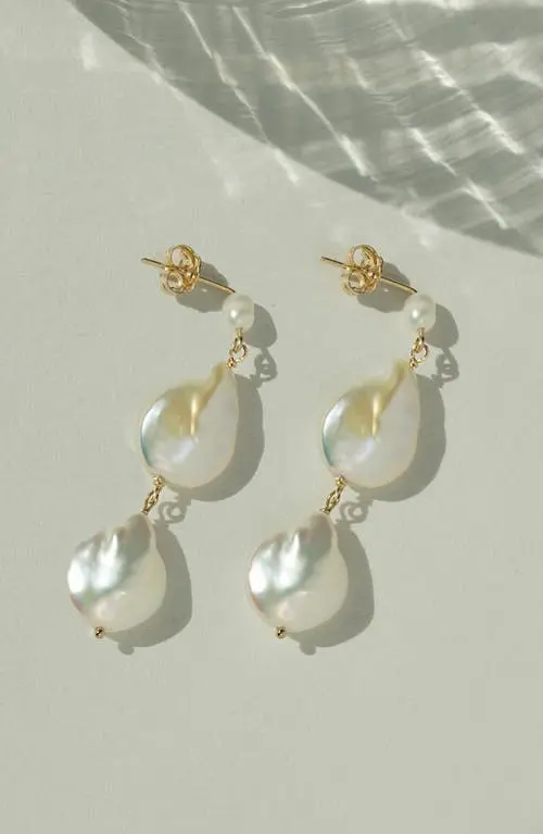 KOZAKH Karo Genuine Pearl Drop Earrings