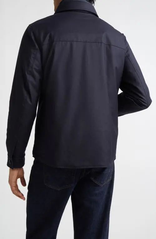 MOORER Duino Waterproof Virgin Wool And Cashmere Jacket - Blue