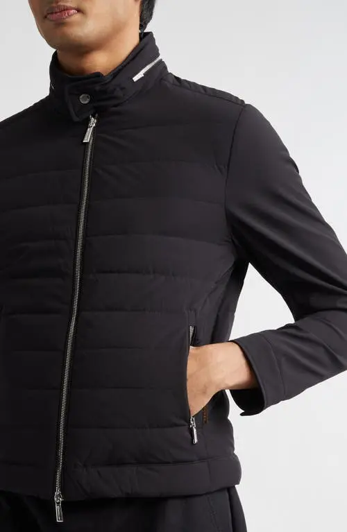 MOORER Filippo Water-resistant Quilted Down Jacket - Nero