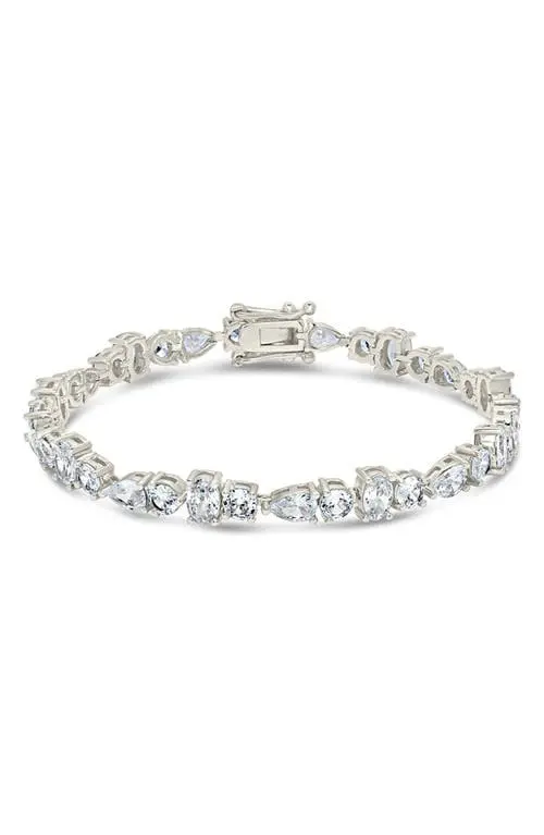 Sterling Forever Cubic Zirconia Bracelet - Silver