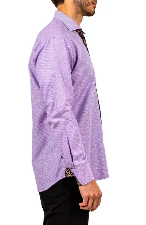 MACEOO Einstein Ascension Contemporary Fit Button-up Shirt - Pink