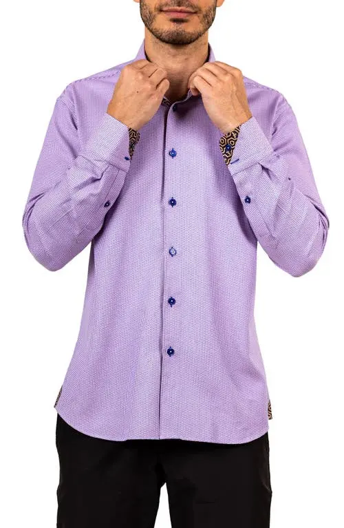 MACEOO Einstein Ascension Contemporary Fit Button-up Shirt - Pink